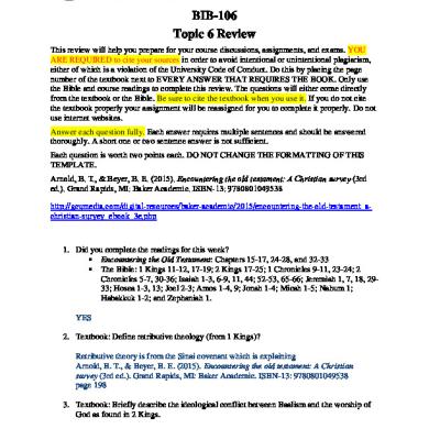 Topic 6 Review Rev [PDF] | Documents Community Sharing