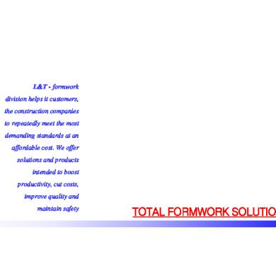 L&T-Formwork [1].pdf [PDF] | Documents Community Sharing