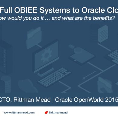 OBIEE Systems to Oracle Cloud [PDF] | Documents Community Sharing