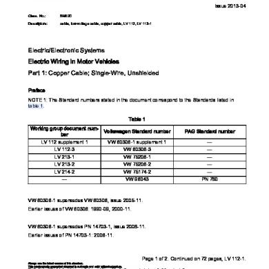 Vw 60306-1-2013 汽车用低压电线 第1部分 单芯无屏蔽电缆 (1) [PDF] | Documents Community ...