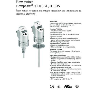 Flow Switch With 4-20 mA Output [PDF] | Documents Community Sharing